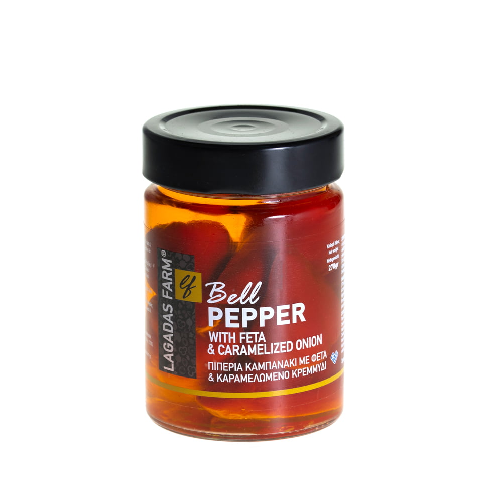 Ardei roșii cu feta ceapă caramelizată - Ionia